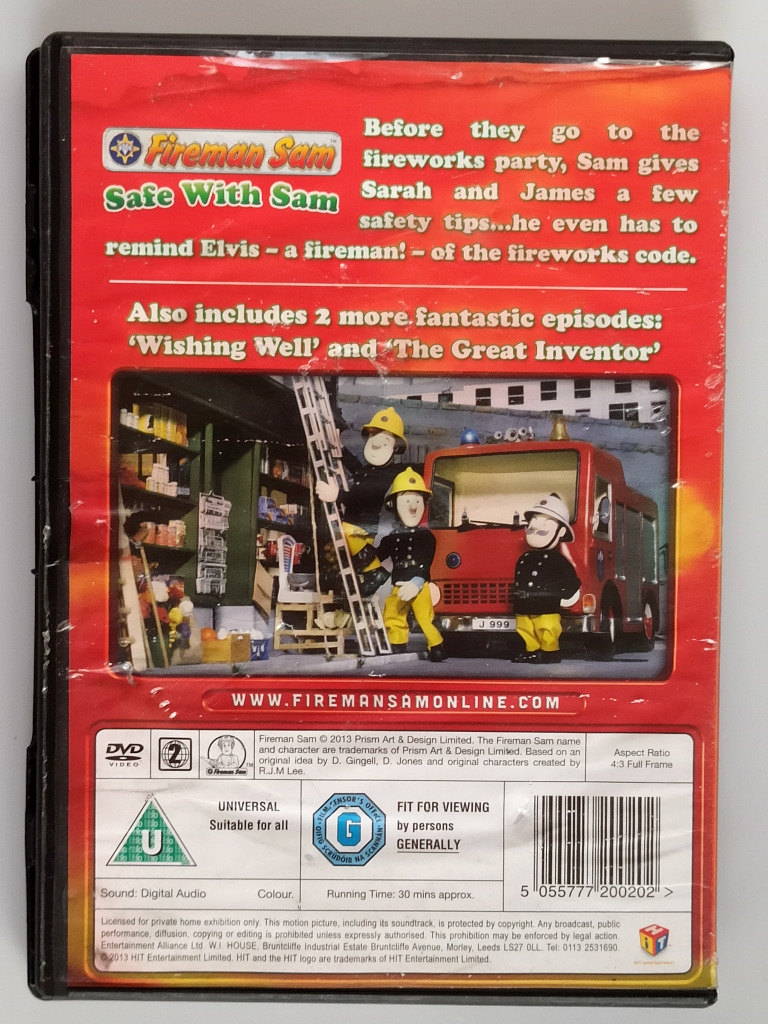 Safe With Sam Strażak Sam film na DVD Fireman Sam | Koziegłowy | Kup ...