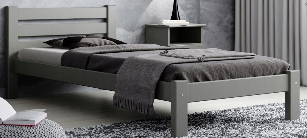 ŁÓŻKO drewniane RAMA łóżka 90x200 + stelaż | Gdynia | Kup teraz na ...