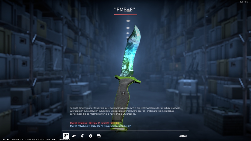 Noz bowie gamma doppler skin cs2 knife | Tuchola | Kup teraz na Allegro ...