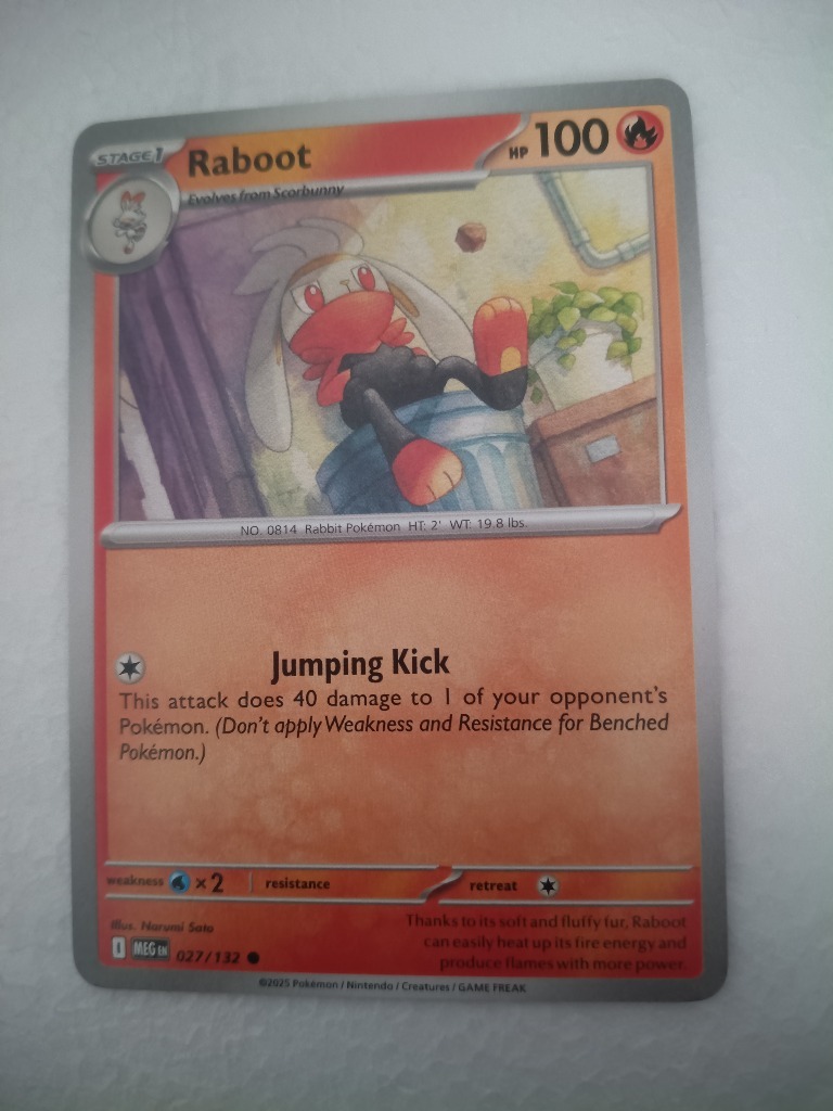 Raboot 027/132 Karta POKEMON TCG Mega evolution | Siedlce | Kup teraz ...