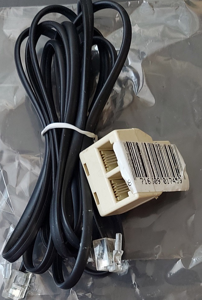 Kabel telefon stacjonarny+adapter 2 kabli telefon | Warszawa | Kup ...