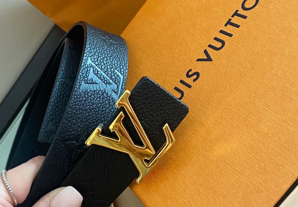 Pasek Louis Vuitton złota klamra - 100% oryginał | Katowice | Kup teraz ...