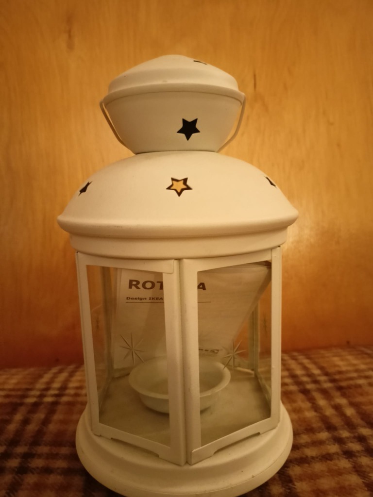IKEA ROTERA lampion latarnia na tealighty biała | Brenna | Kup teraz na ...
