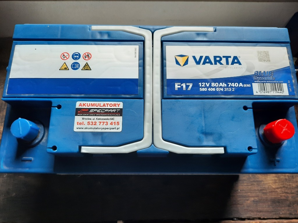 Akumulator VARTA F17 80Ah 740A | Wrocław | Kup teraz na Allegro Lokalnie