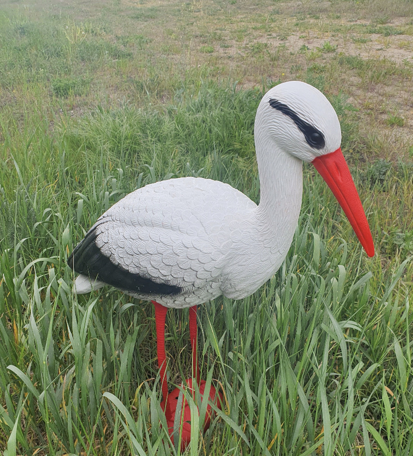 DUŻY BOCIAN OGRODOWY STOJĄCY FIGURKA 76cm SOLIDNY | Warszawa | Kup ...