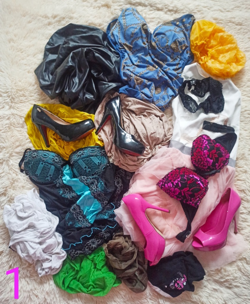 MEGA PAKA UBRANIA BIELIZNA SZPILKI FETYSZ UŻYWANE | Kraków | Kup teraz na Allegro Lokalnie
