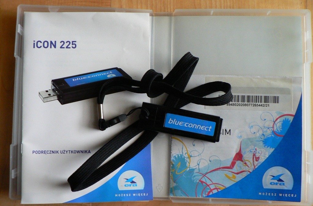 Modem USB 3G Icon 225 (komplet, kolekcja) ERA | Zgorzała | Kup teraz na ...