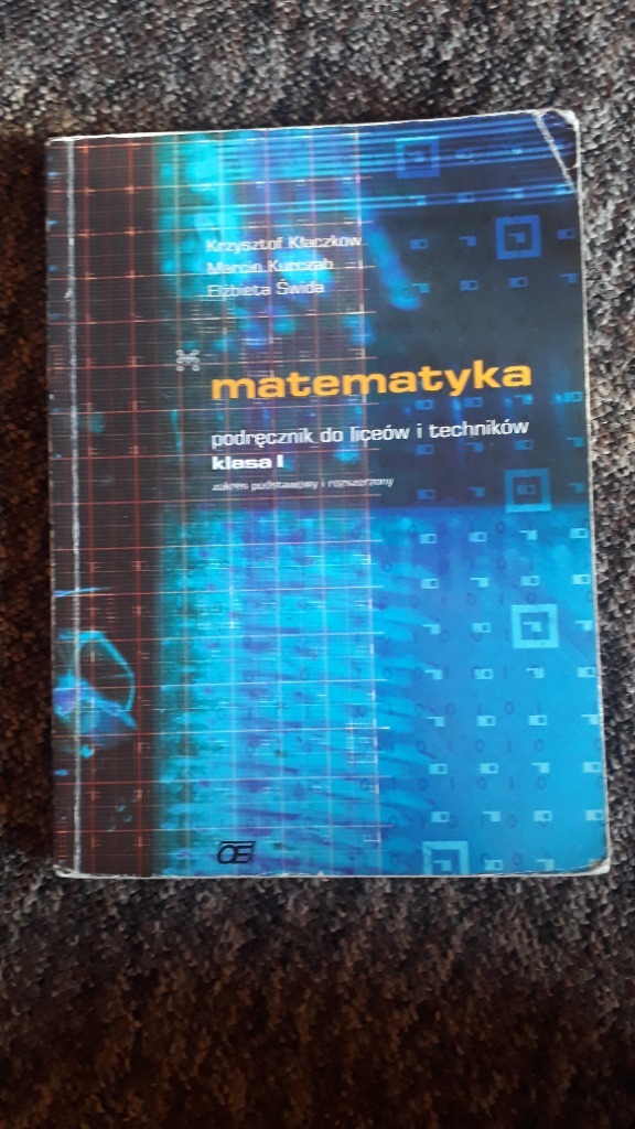 Matematyka podręcznik klasa I Krzysztof Kłaczkow | Laski | Kup teraz na Allegro Lokalnie