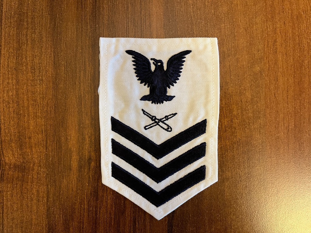 USN - Petty Officer 1st Class E-6 (PO1) - White | Poznań | Kup teraz na ...