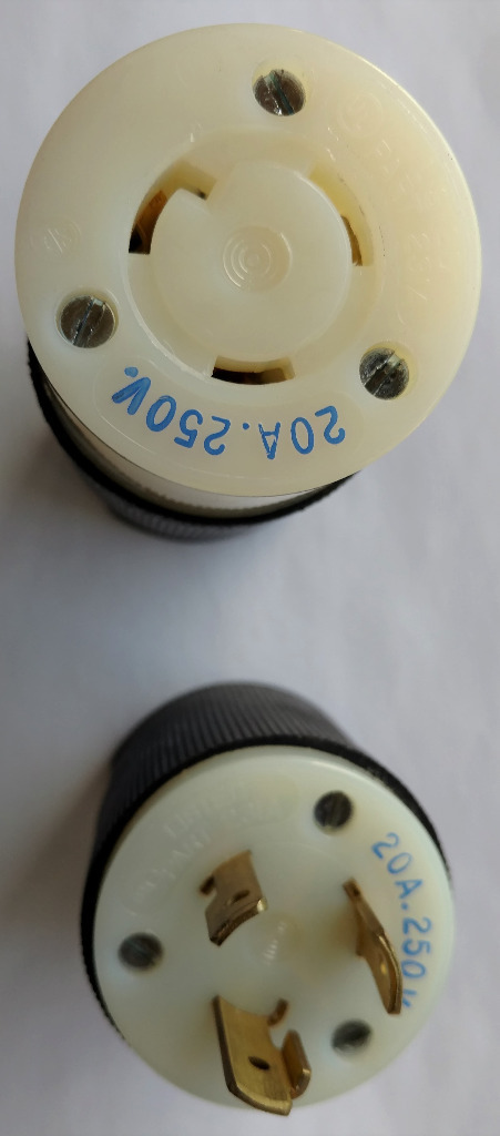 Złącze konektor 20A 250V "plug and turn", USA | Warszawa | Kup teraz na ...