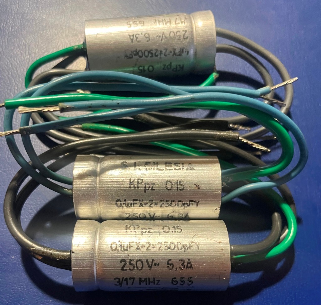 KPpz015 0 1uF 2x2 5nF 2x2500pF 250V 6 3A KONDENSATOR PRZECIWZAKŁÓCENIOWY | Legnica | Kup teraz ...