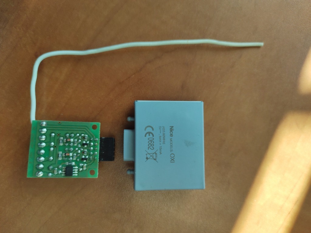 Radioodbiornik Nice OXI z przejściówką do radia NICE adapter 2 kanałowy ...