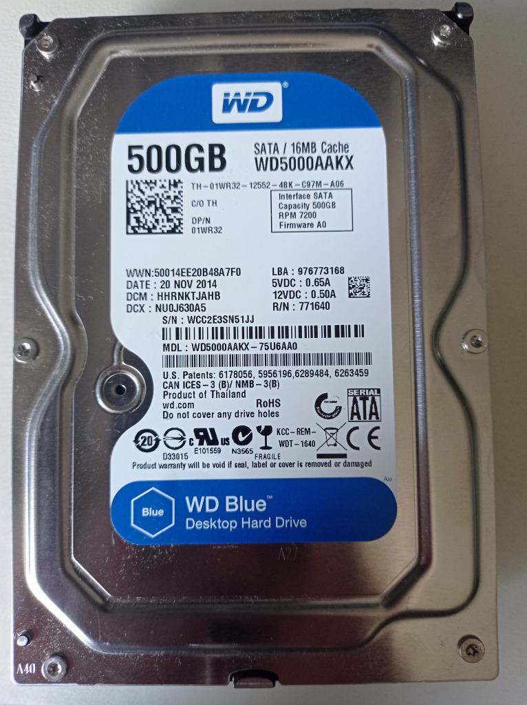 Dysk WD Caviar Blue 500 GB 3.5 Dysk WD Caviar Blue 500 GB 3.5