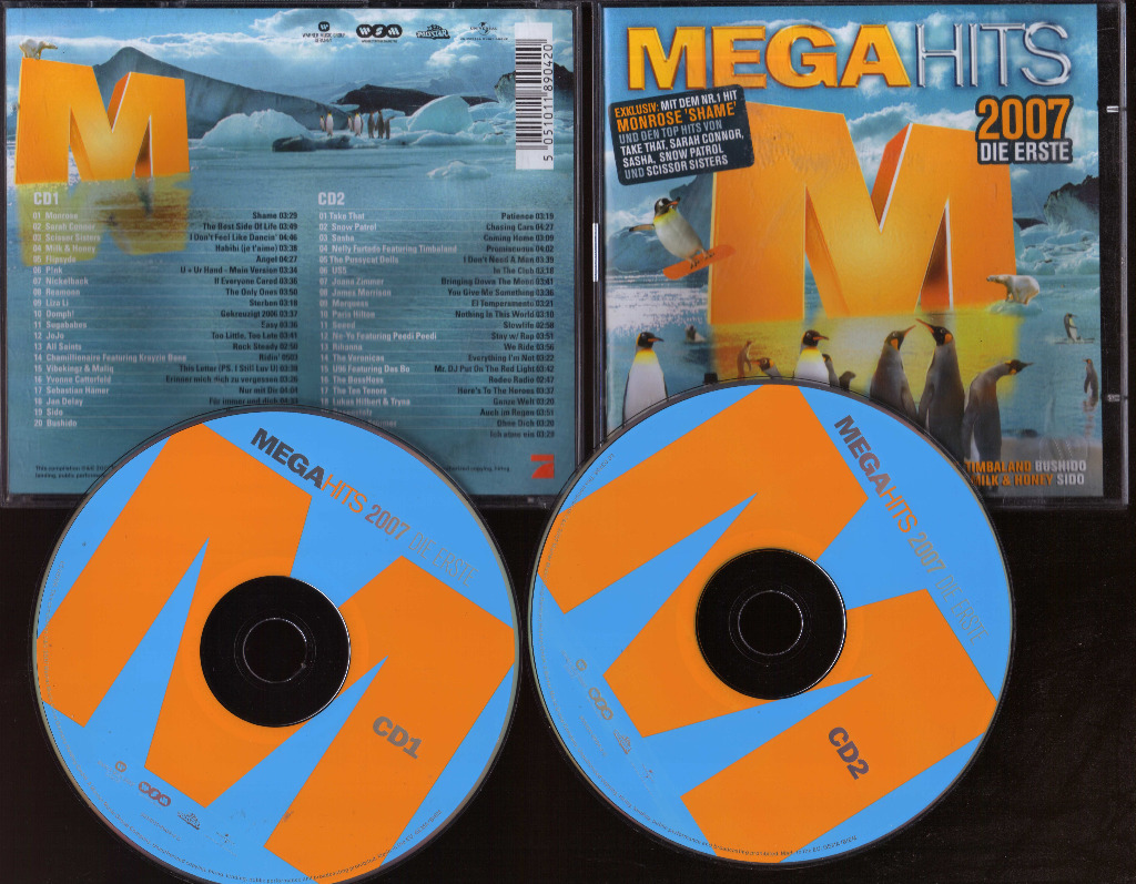 MEGA HITS 2007 - 2CD MONROSE SARAH CONNOR FLIPSYDE NICKELBACK | Nowa ...