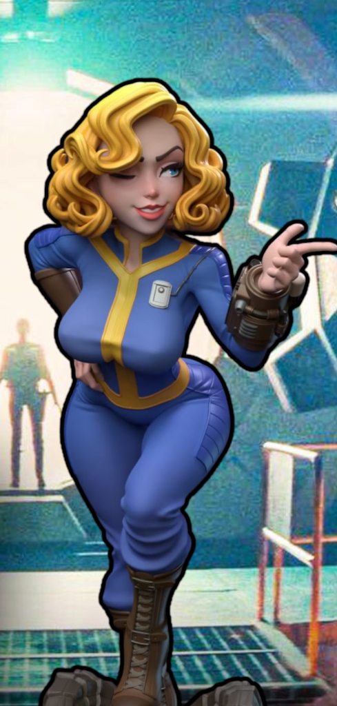 Figurka 3d Vault Girl Fallout + | Gorzów Wlkp. | Kup teraz na Allegro ...