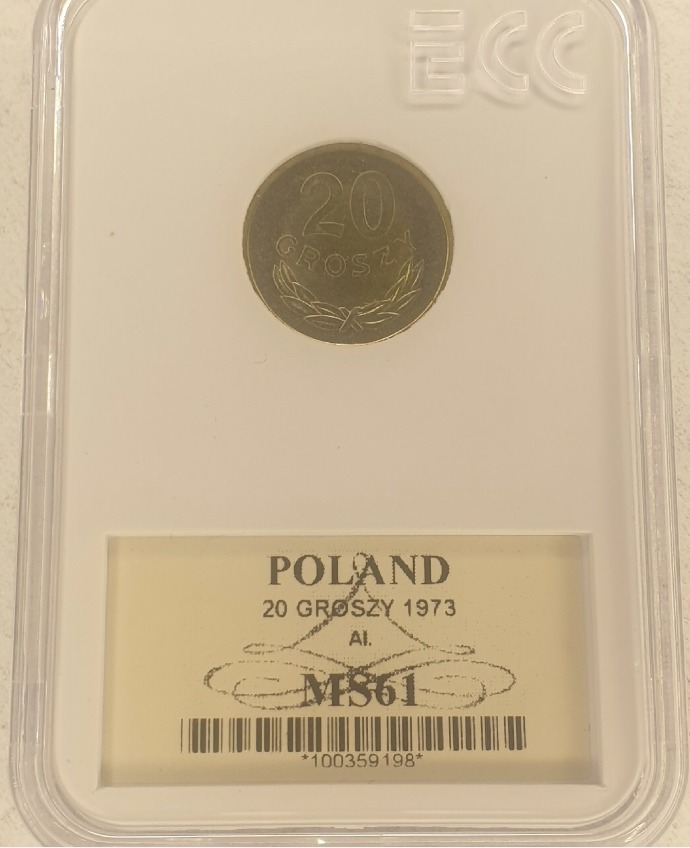 20 GROSZY 1973 grading GCN MS61 | Gdańsk | Kup teraz na Allegro Lokalnie