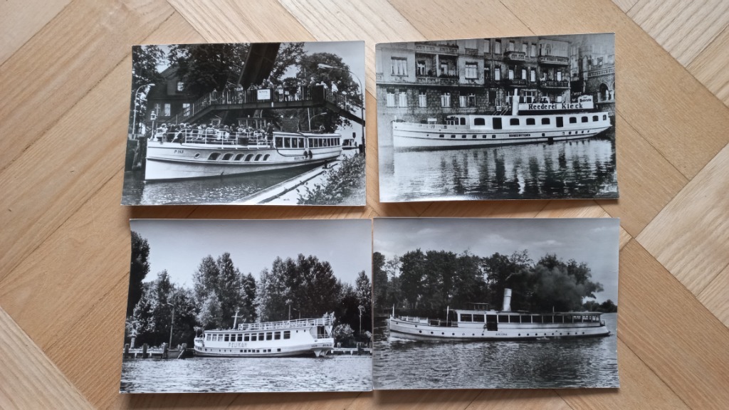 Statki pasażerskie promy statek 4 pocztówki 2 | Warszawa | Licytacja na ...