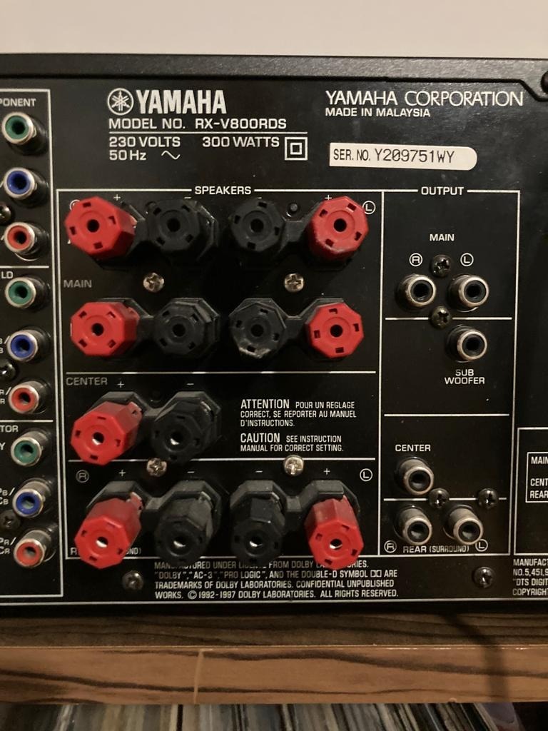 Amplituner kina domowego 6.1 Yamaha RX-V800 RDS | Oleśnica | Kup teraz ...