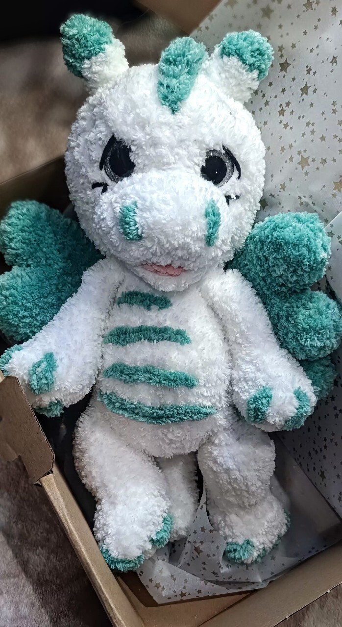 Smok szydełkowy 35cm maskotka prezent | Lubania | Kup teraz na Allegro ...