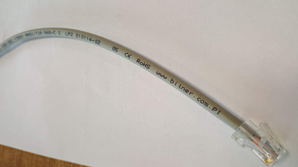 Kabel sieciowy Bit LAN RJ45 8m Bitner patchcord skrętka ethernet CU FTP ...