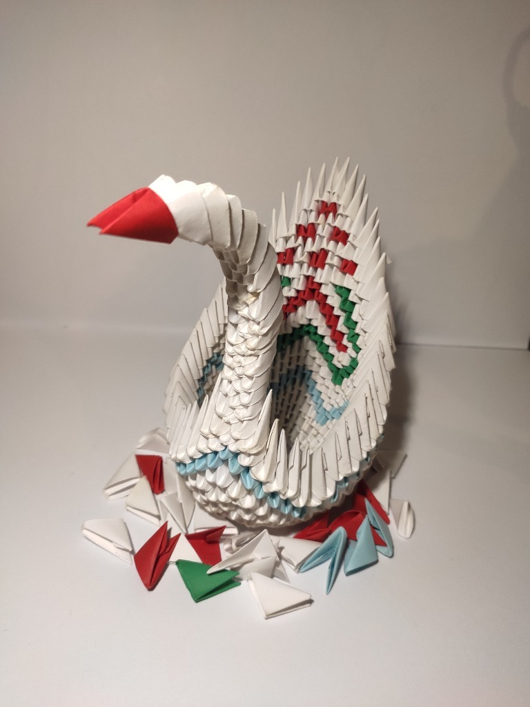 Origami łabędź modułowe | Chełmek | Kup teraz na Allegro Lokalnie