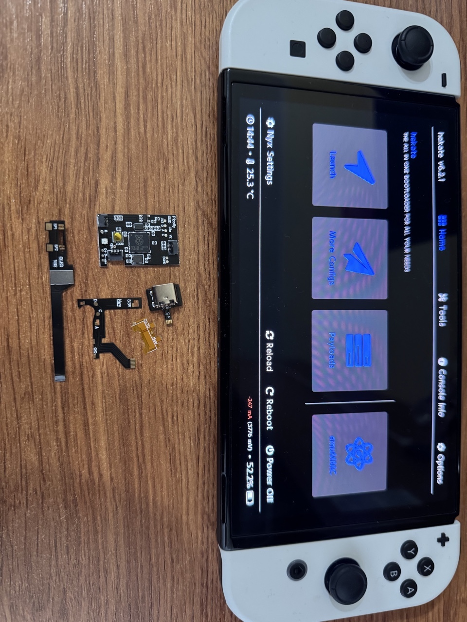 Nintendo Switch Oled Chip Picofly RP2040 Atmosphere CFW przeróbka ...