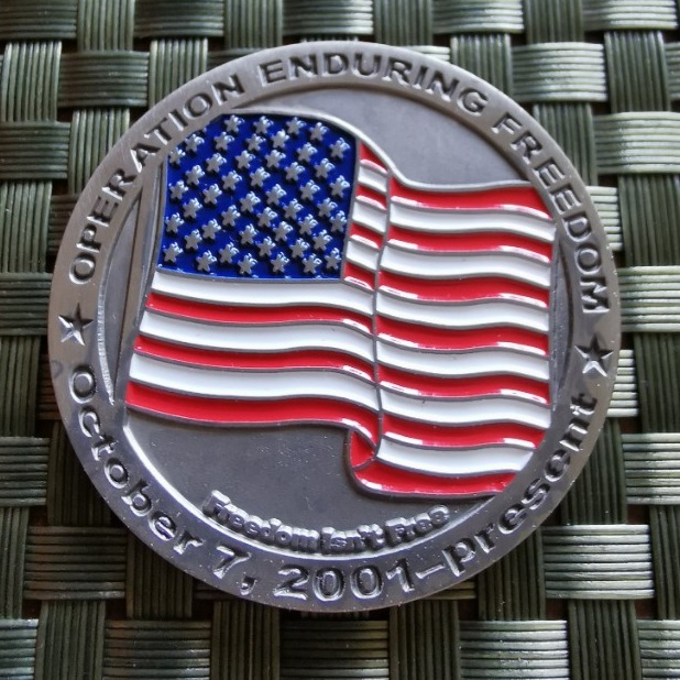 Coin - Afghanistan Operation Enduring Freedom | Opole | Kup teraz na ...