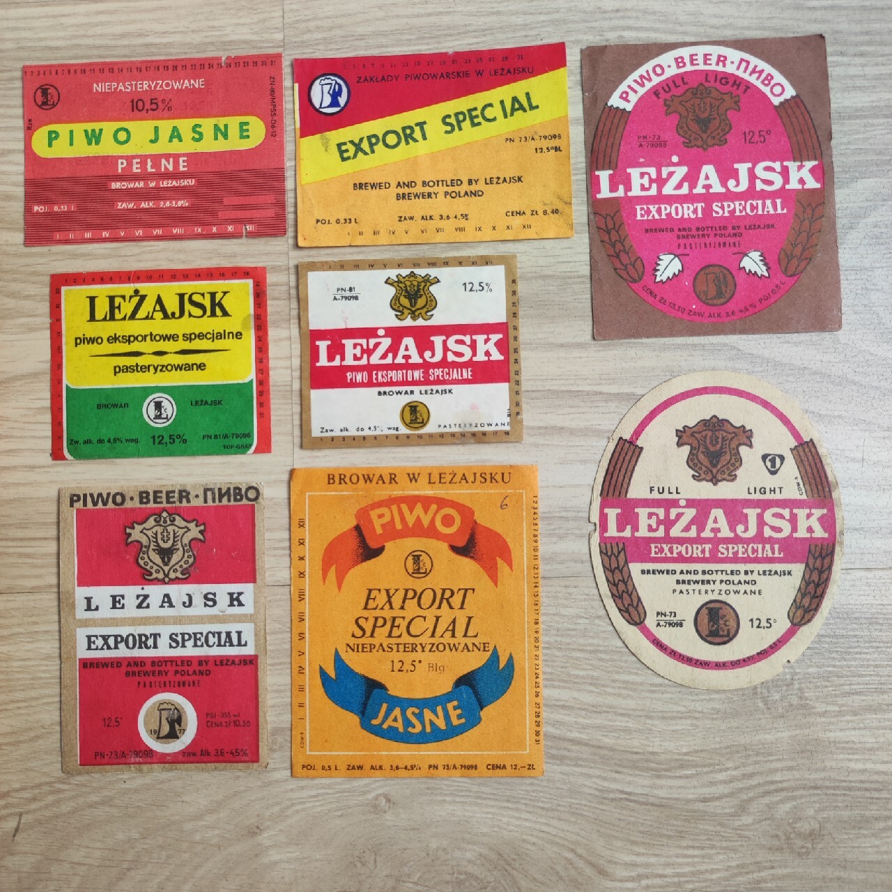 Etykiety po piwie browar Leżajsk | Gdynia | Kup teraz na Allegro Lokalnie
