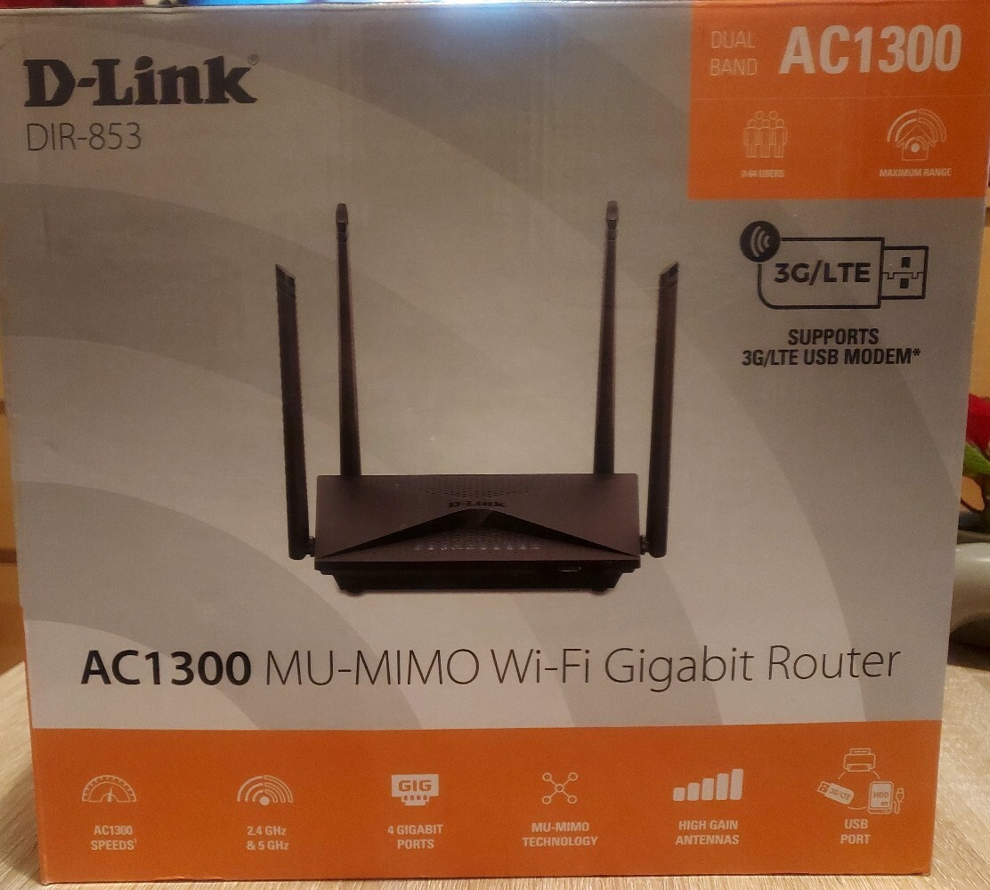DLink DIR853 AC1300 MUMIMO WiFi Gigabit Router | Łódź | Kup teraz na ...