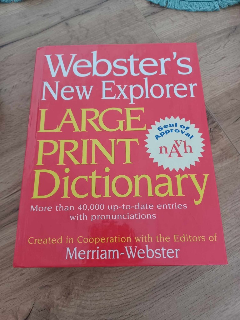 Webster's New Explorer Large Print Dictionary | Warszawa | Kup teraz na ...