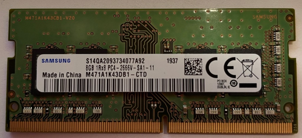 DDR4 Samsung M471A1K43DB1-CTD 8GB 2666MHz SO-DIMM | Łyszkowice | Kup ...