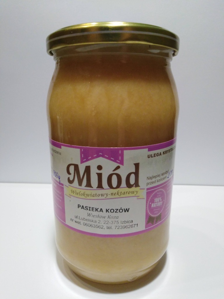 Miód Wielokwiatowy Pasieka Kozów 1 Kg | Izbica | Kup teraz na Allegro ...