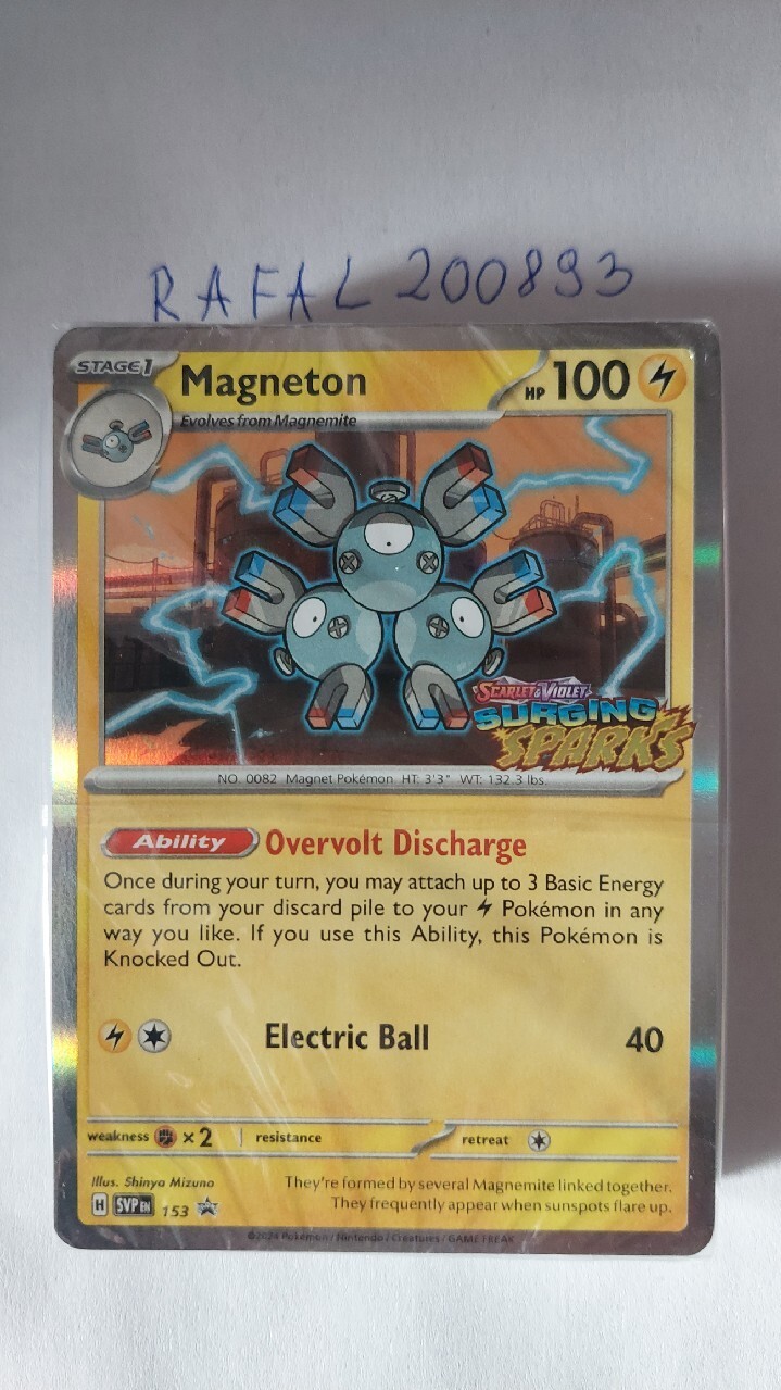 Karta Pokemon TCG Magneton (SVP 153)+bulk+kod online - nowa! folia ...