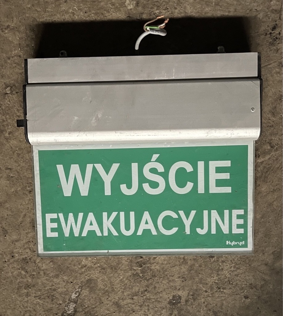 Wyjście ewakuacyjne tablica podświetlana | Lubin | Kup teraz na Allegro Lokalnie