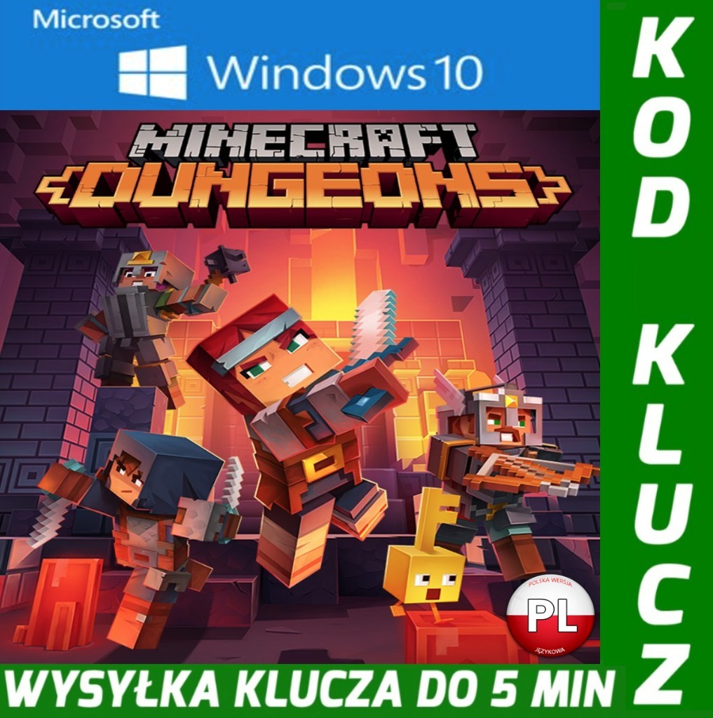 Minecraft Dungeons Windows PC KLUCZ | Warszawa | Kup teraz na Allegro ...