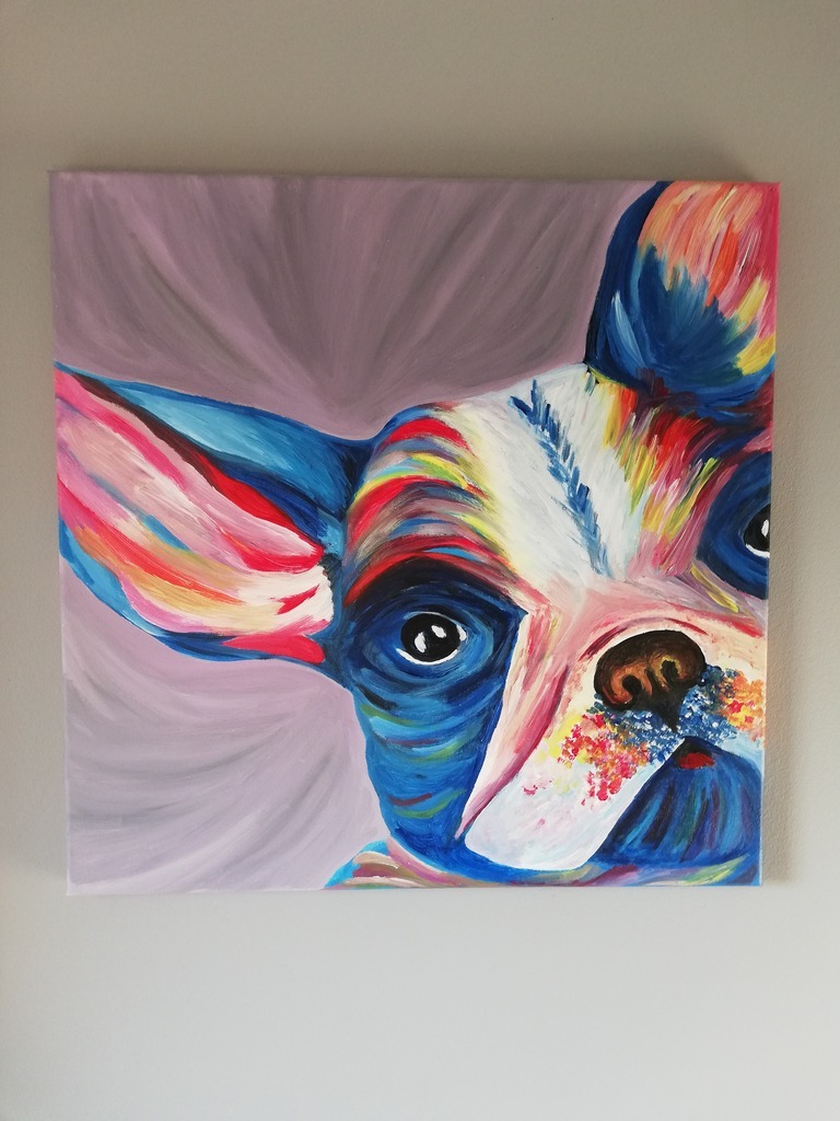 Obrazy malowane farbami akrylowymi, koń, pies, lew | Kętrzyn | Kup ...