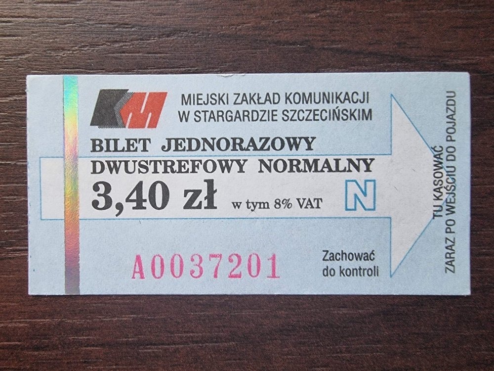 bilet Stargard Sz. komunikacja miejska niekas. | Łódź | Licytacja na Allegro Lokalnie