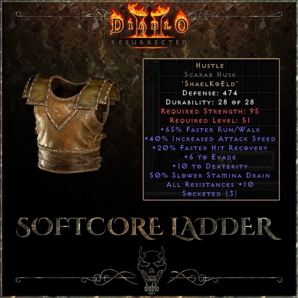 Diablo 2 Resurrected LADDER Hustle Zgiełk Armor | Kraków | Kup teraz na ...