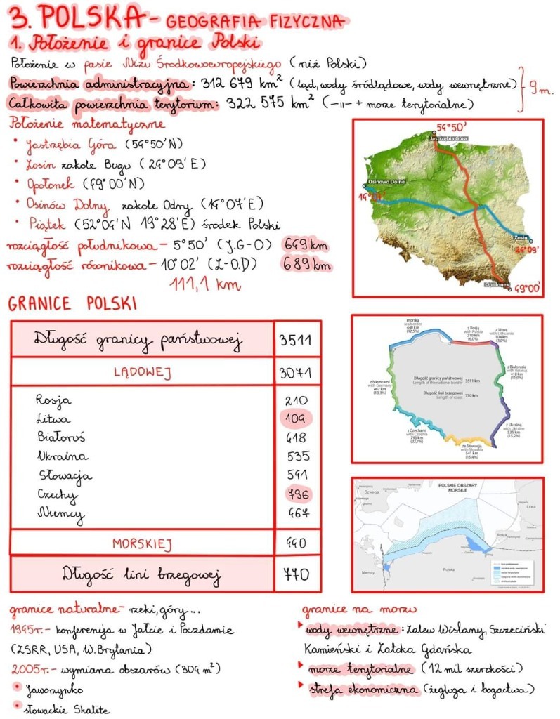 Notatki Geografia matura 2023 - notatki maturalne | Siedlce | Kup teraz ...