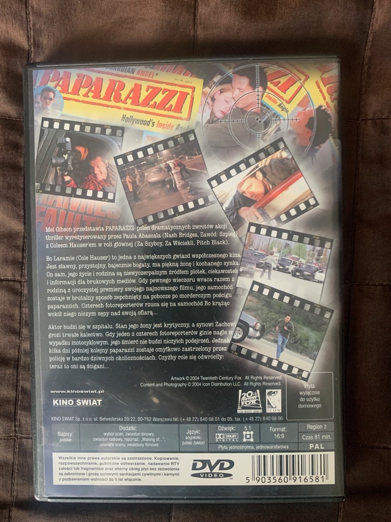 płyta DVD Paparazzi, Mel Gibson | Warszawa | Kup teraz na Allegro Lokalnie