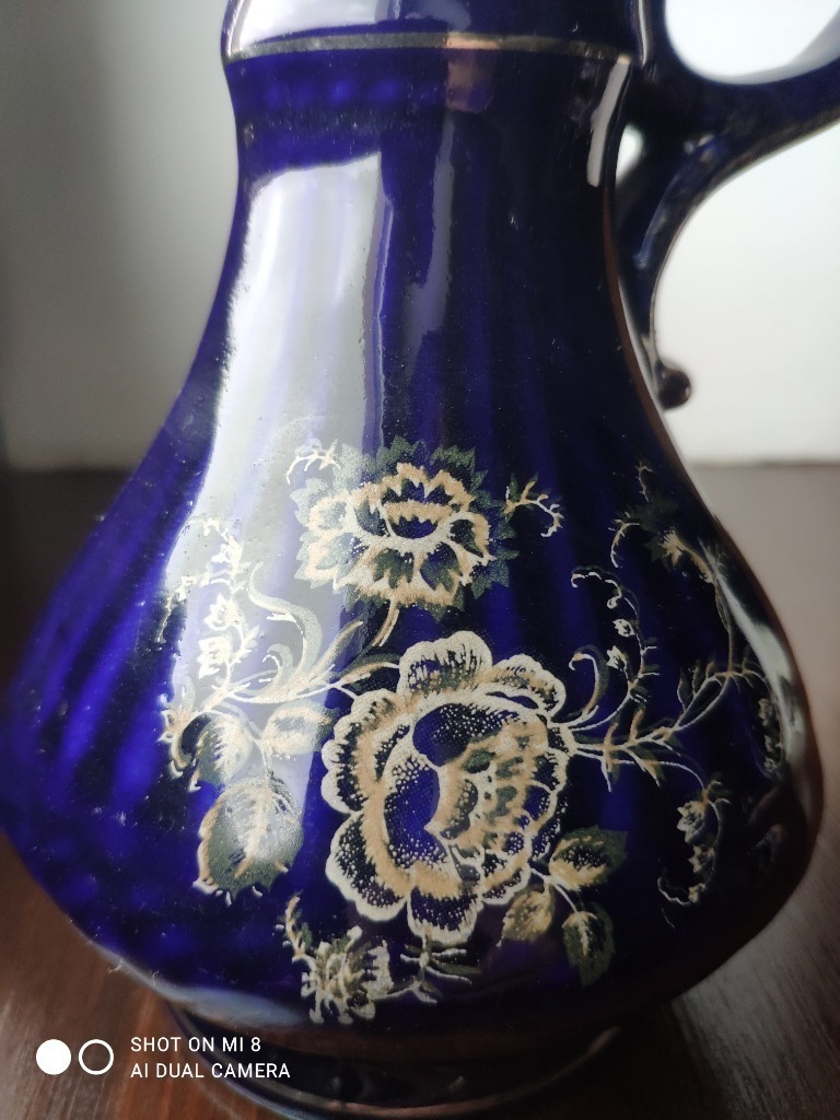 Stary porcelanowy kobaltowy wazon / dzbanek | MOGILANY | Kup teraz na Allegro Lokalnie