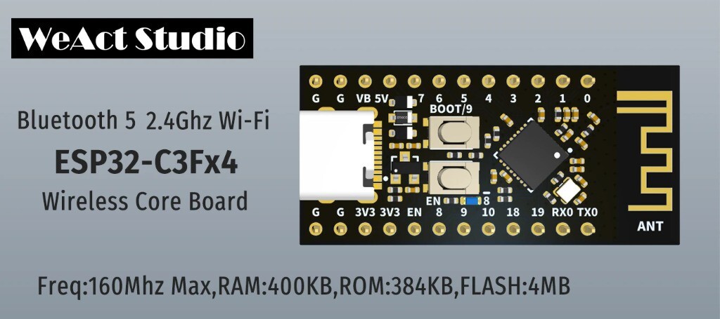 ESP32C3 ESP32-C3FH4 firmy WeAct Studio | Krakow | Kup teraz na Allegro ... ESP32C3 ESP32-C3FH4 firmy WeAct Studio | Krakow | Kup teraz na Allegro ...