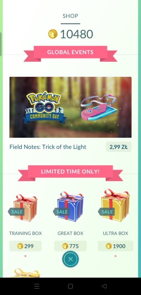 Konto Pokemon Go 37 lvl 10500 coinow | Tarchały WIelkie | Kup teraz na ...