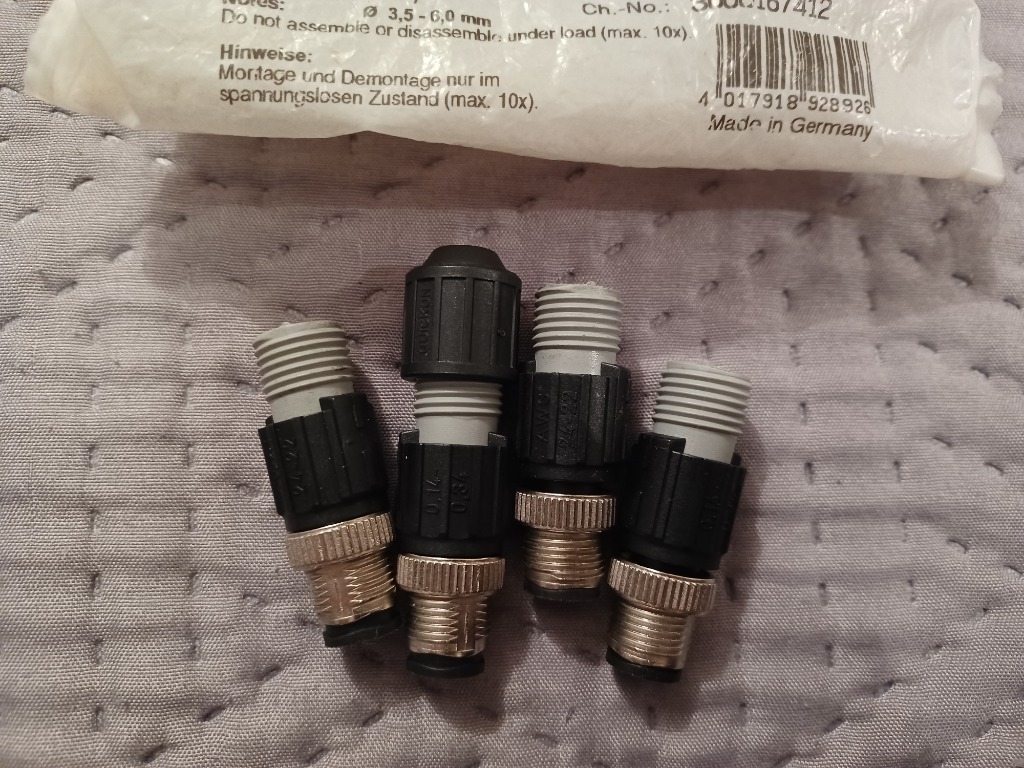 Złącze wtykowe BALLUFF BCC06Z3 / BCC06YA - zestaw | Warszawa | Kup ...