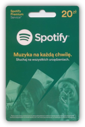 Karta podarunkowa Spotify 20zł | Gdynia | Kup teraz na Allegro Lokalnie