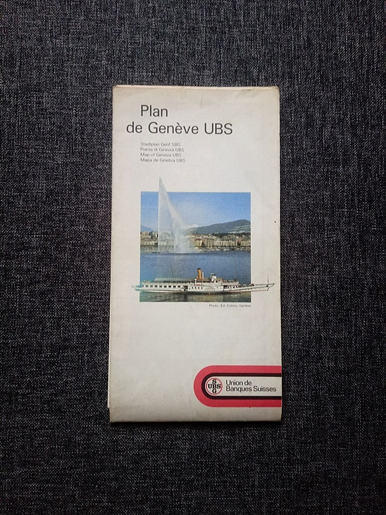 Stara Mapa Genewy z 1986r | Radłów | Kup teraz na Allegro Lokalnie