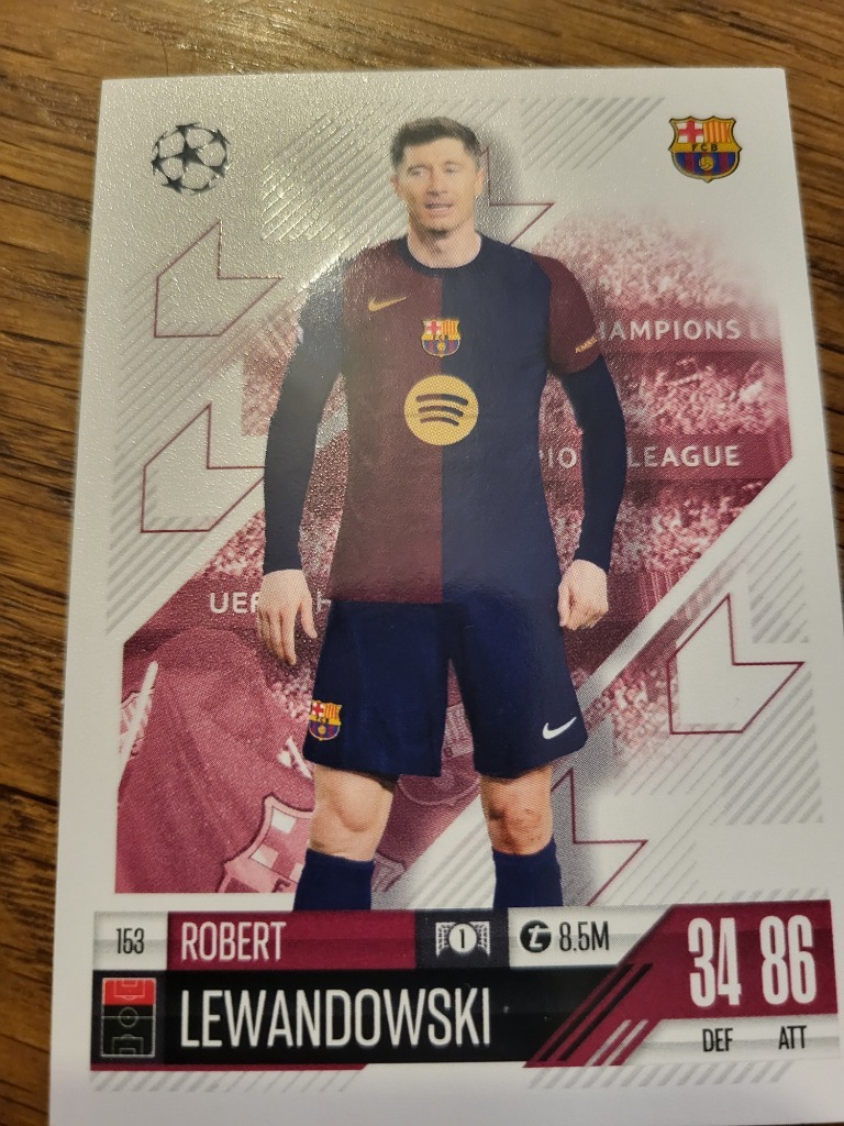 TOPPS MATCH ATTAX 2024 2025 Robert Lewandowski FC BARCELONA 153 | Kraków | Kup teraz na Allegro ...