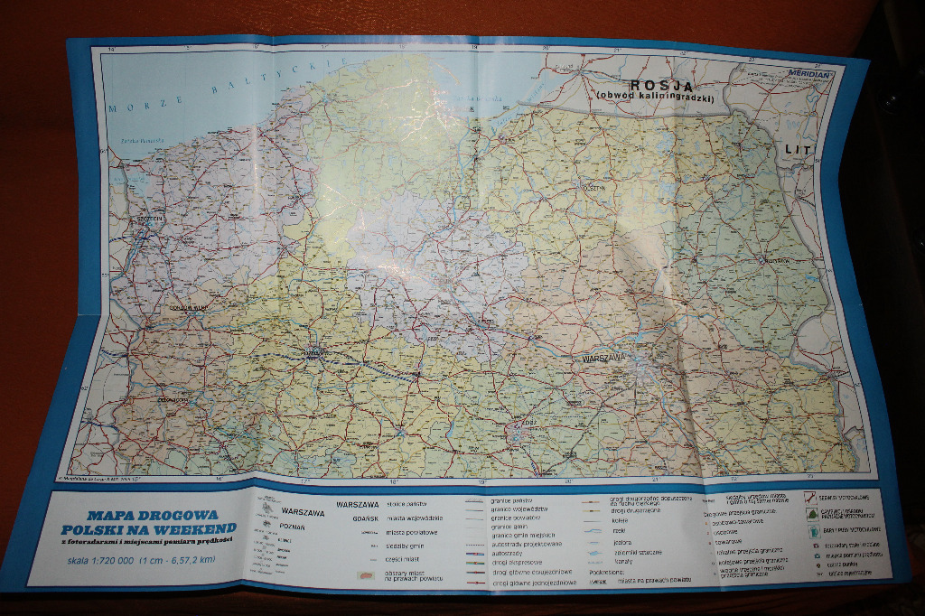 Mapa drogowa Polska na weekend Dziennik | Chorzów | Kup teraz na ...