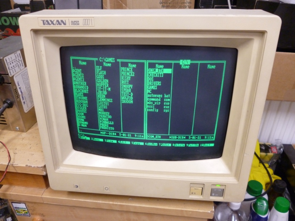 Monitor CGA zielony, bursztyn, kolor - UNIKAT ! | Kluczbork | Kup teraz ...