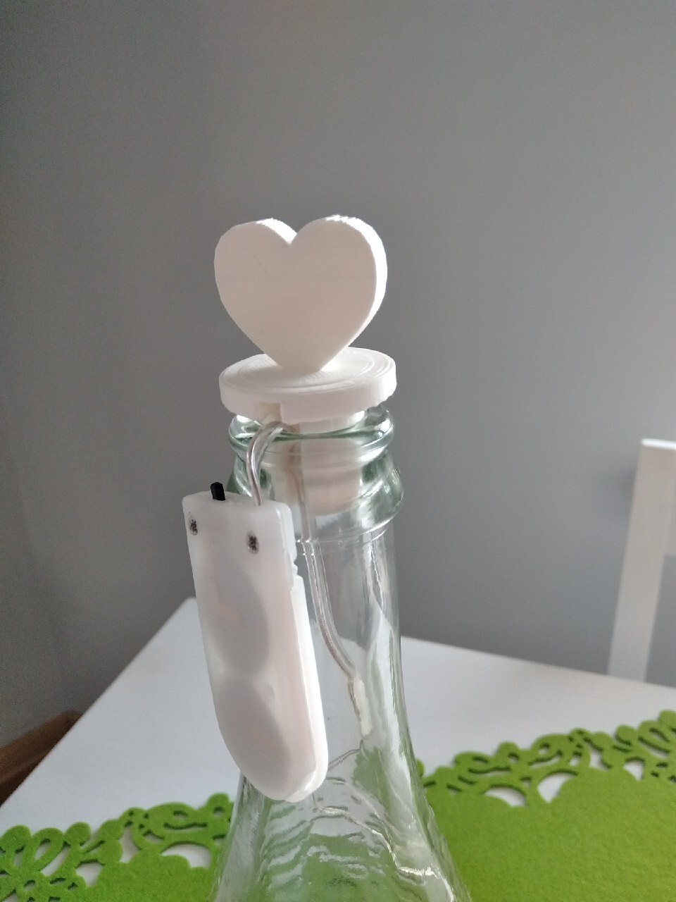 Butelka podświetlana LED - serce - prezent! Ozdoba | Kołacz | Kup teraz ...